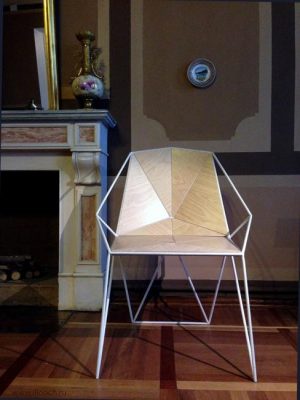 Modern Interior Design with Symbolic Geometric Shapes and Forms