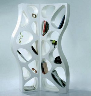 Modern Interior Design with Symbolic Geometric Shapes and Forms