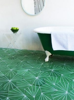 Modern Interior Design and Decor in Malachite Green Colors