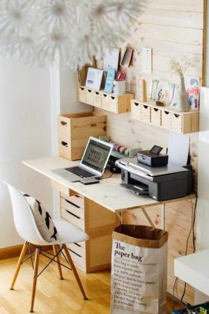 22 Space Saving Storage Ideas for Elegant Small Home Office Designs