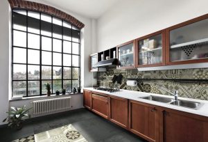 Vintage Style Floor Tiles for Spectacular Eclectic Interior Design