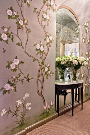 Modern Interior Design with Fresco Wall Murals Inspired by Venetian Art