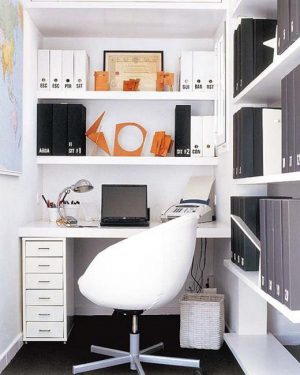 22 Space Saving Ideas for Small Home Office Storage