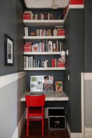 22 Space Saving Ideas for Small Home Office Storage