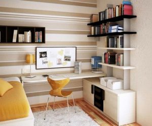 22 Space Saving Ideas for Small Home Office Storage