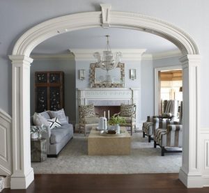 Modern Interior Design with Decorative Pilasters Adding Classic Chic to ...