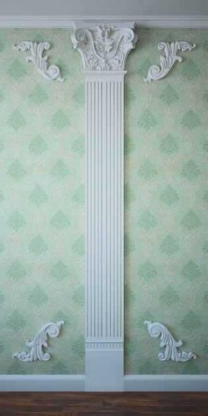 Modern Interior Design with Decorative Pilasters Adding Classic Chic to ...