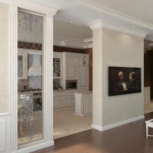 Modern Interior Design with Decorative Pilasters Adding Classic Chic to ...