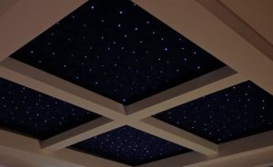 Mysterious Star Ceiling Designs Made with Stretch Ceiling Film and LED ...