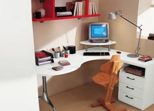 25 Student Desk Designs and Studying Area Ideas Pairing Functionality ...