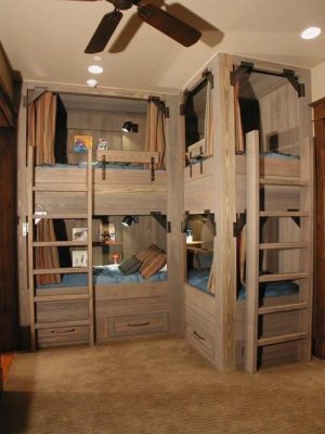 Four Bunk Beds for Kids Room Design Maximizing Space and Functionality
