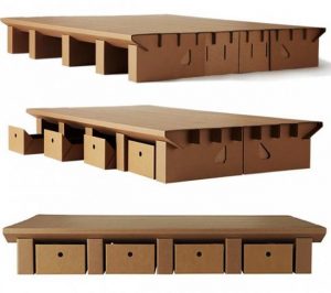 Cardboard Beds Offering Simple and Light Furniture Design for ...