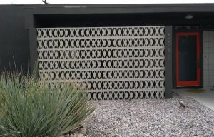 Geometric Patterns of Screen Blocks Beautifully Decorating Mid Century ...