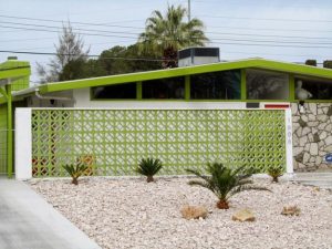 Geometric Patterns of Screen Blocks Beautifully Decorating Mid Century ...