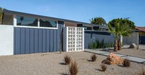 Geometric Patterns of Screen Blocks Beautifully Decorating Mid Century ...
