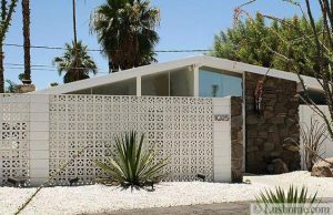 Geometric Patterns of Screen Blocks Beautifully Decorating Mid Century ...