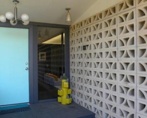 Geometric Patterns of Screen Blocks Beautifully Decorating Mid Century ...