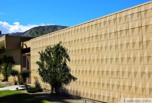 Mid Century Modern Block Wall Designs Showing off Geometric Shadow Patterns