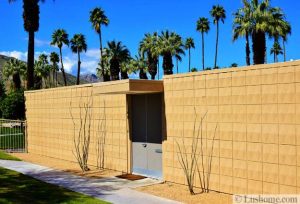 Mid Century Modern Block Wall Designs Showing off Geometric Shadow Patterns
