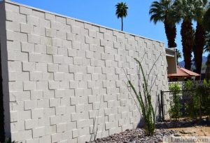 Mid Century Modern Block Wall Designs Showing off Geometric Shadow Patterns