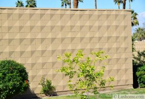 Mid Century Modern Block Wall Designs Showing off Geometric Shadow Patterns