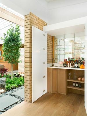 Small Home Bar Ideas Maximizing Wall Niche Space