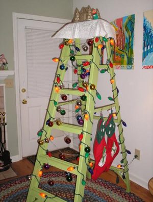 Alternative Christmas Tree Designs Turning Step Ladders into Fun ...