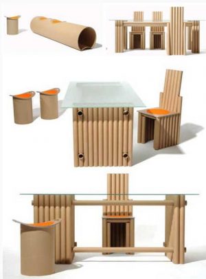 Recycling Cardboard for Unique DIY Furniture, Inspiring Green Living Ideas
