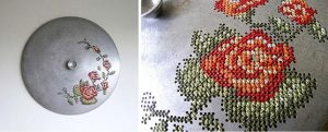 Creative Embroidery on Metal, Surprising Twist in Green Home Decorating ...