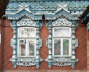 Fabulous Carved Wood Window Decorations, Traditional Russian House Designs