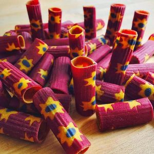 Rainbow Pasta, Colorful Food Design Ideas