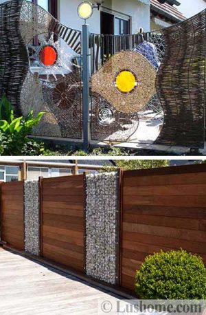 Modern Fence Design with Various Materials for Protection, Privacy and ...