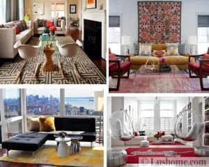 Latest Trends in Decorating Living Rooms with Modern Floor Rugs