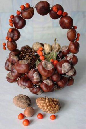 DIY Ideas for Fall Decorating, Chestnuts Home Decorations and Gifts