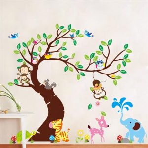 Quick, Modern Kids Room Decorating, Tree Theme in Wall Stickers and Decals
