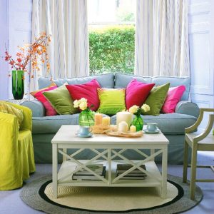 Bright Accents in Room Decorating, Secrets of Creating Happy Interior ...