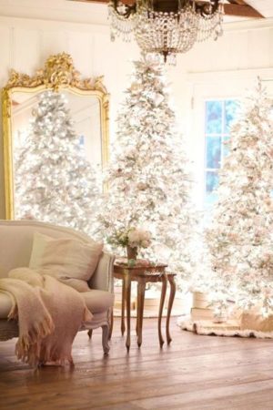 Multiple Holiday Tree Arrangements, Modern Christmas Decor Trends