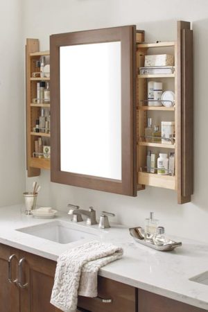 Bathroom Storage Ideas, Modern Cabinets with Sliding Shelves and Drawers