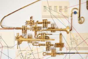 Brass Musical Instruments in Modern Art, Design and Decorating