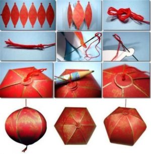 Paper Crafts, Chinese Lanterns for Good Feng Shui and Festive Holiday ...