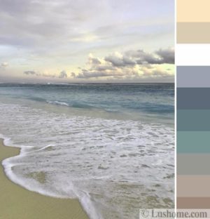 Transitional Color Palette, Ocean Blue and Bluish Gray Colors in Modern ...