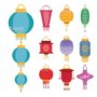 Paper Crafts, Chinese Lanterns for Good Feng Shui and Festive Holiday ...