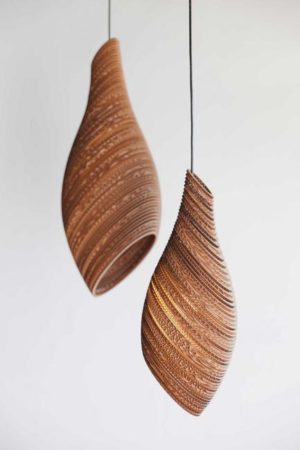 Transforming Cardboard into Modern Lighting Fixtures, Exciting Green ...