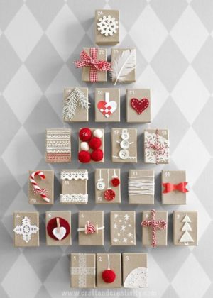 Holiday Tree Shaped Advent Calendars, Christmas Ideas