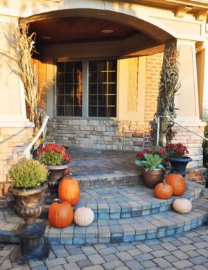 Fall Decorating Ideas for Your Front Door, Steps, Outdoor Landing