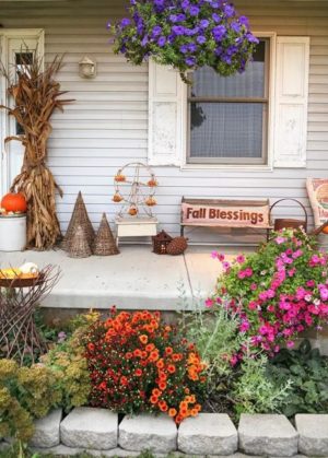 Fall Decorating Ideas for Your Front Door, Steps, Outdoor Landing