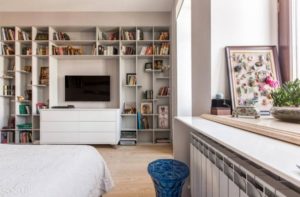 Graceful Bedroom Designs with Shelves, Decoration and Inspiring Space ...