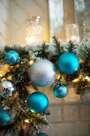 Silver Blue Christmas Color Combinations, Winter Inspired Holiday Decor ...