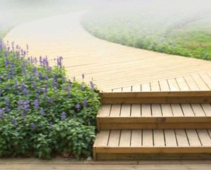 Natural Landscaping Ideas, Wood Staircase Designs for Green Yards and ...