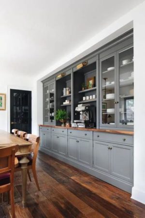50 Home Office Designs with Kitchen Cabinets and Shelves, Modern ...